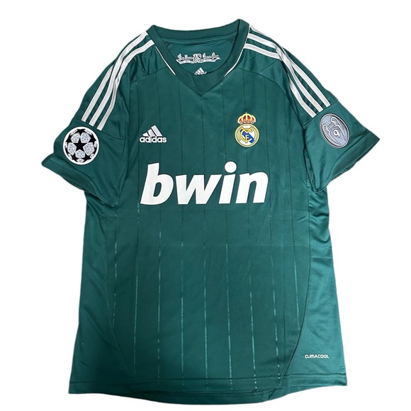 adidas | Shirts | 2213 Real Madrid Retro Green Away Kit Kaka Soccer ...